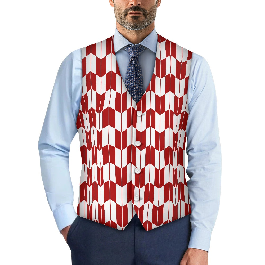 Wagara - Yagasuri Red/White Suit vest jacket – Scottish Clan Tartans
